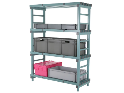 Plastic rack (Euro rack) - 1000 x 600 x H 1820 mm - Transoplastshop