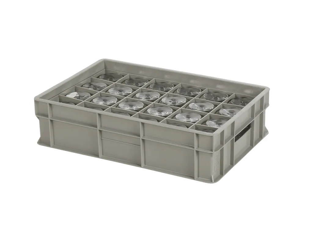 Glass bin - 600 x 400 x H 150 mm - Transoplastshop