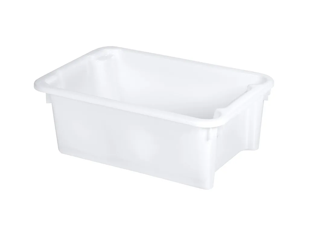 Stackable-nestable Euro container - 600 x 400 x H 220 mm - Transoplast