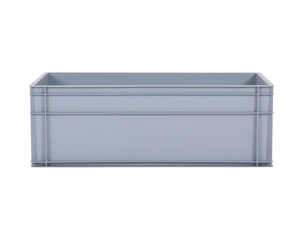 Stapelbak 800x400xH278mm gesl. DH grijs - Transoplastshop