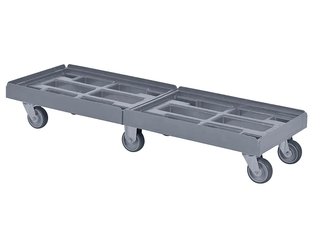 Custom plastic dolly - 1200x400mm - grey - Transoplastshop