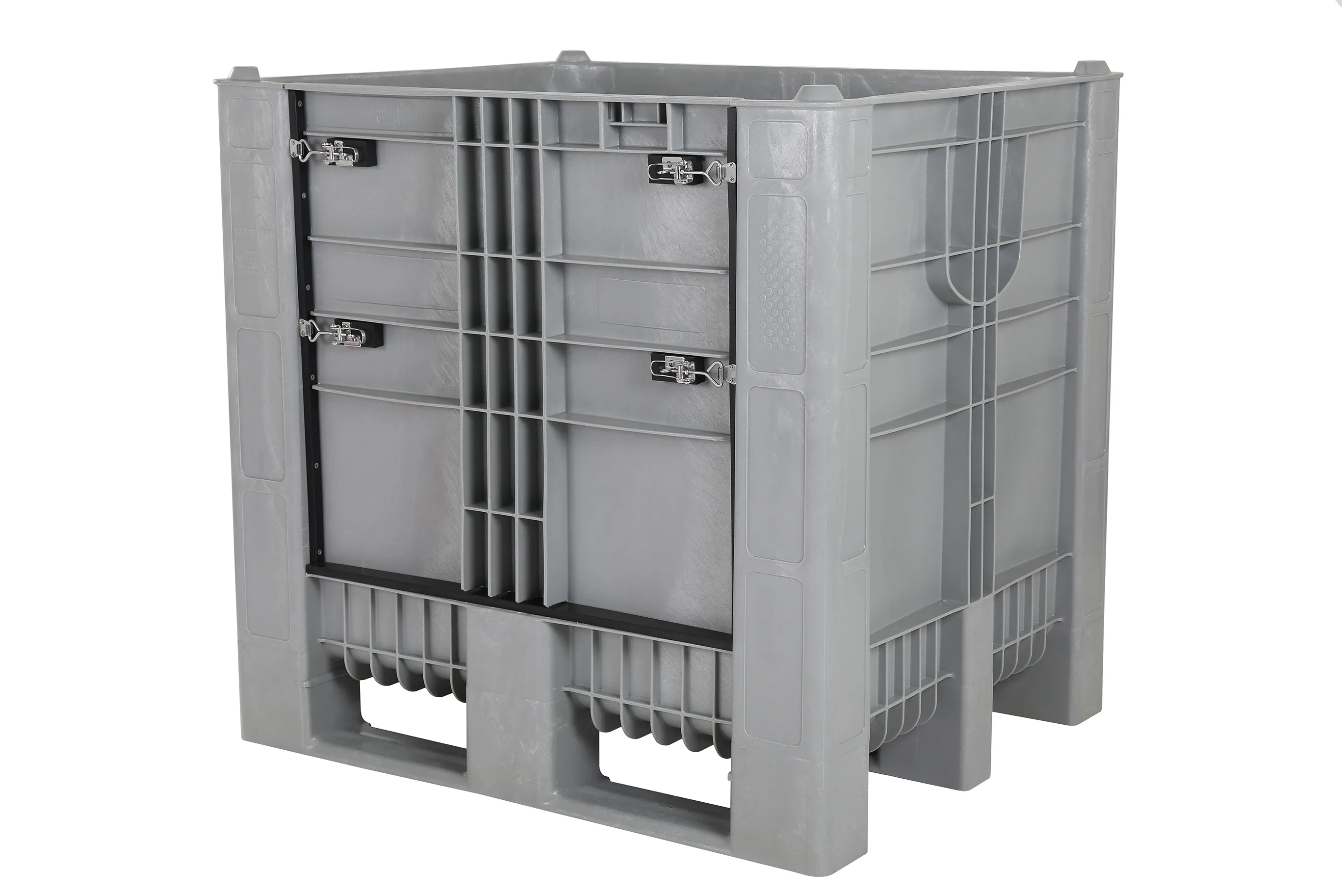 CB3 High plastic palletbox with removable side wall 1200x1000xH1140mm 3 ...