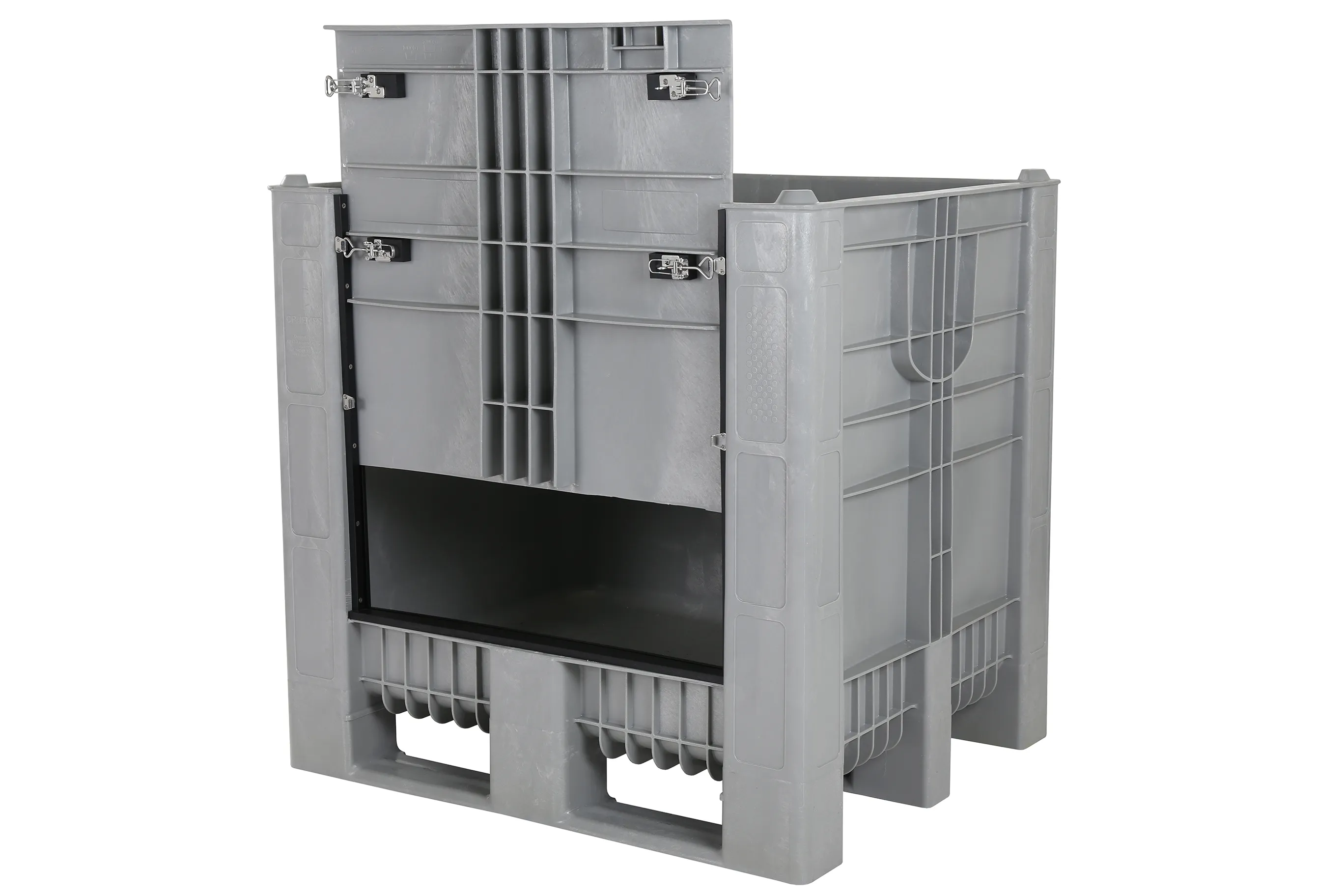 Grey pallet boxes - Transoplast ️