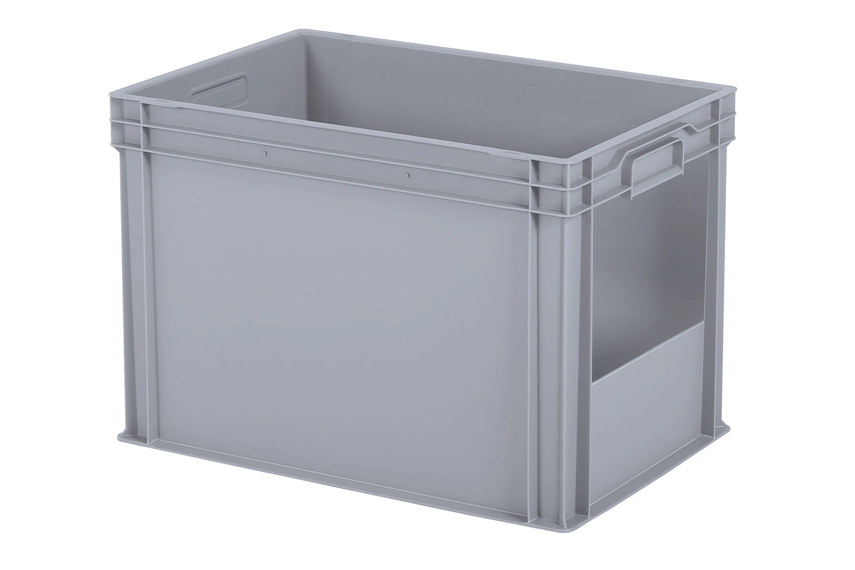 Euronorm plastic storage bin - 600 x 400 x H 425 mm - Transoplast