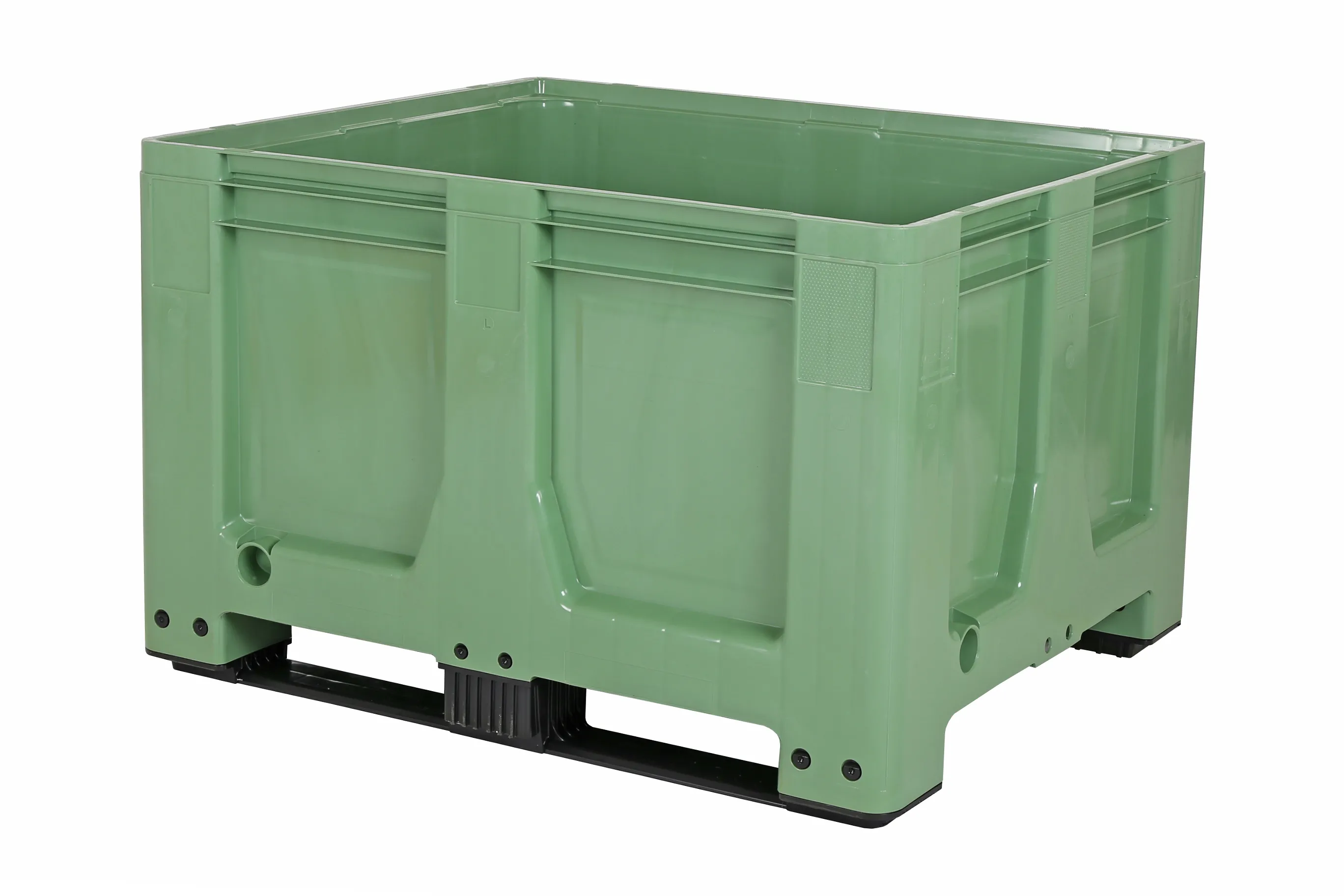 2" flush screw plug for plastic pallet boxes - installation on the long ...