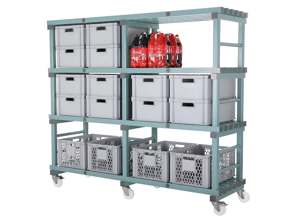 Mobile plastic shelves - Transoplast ️