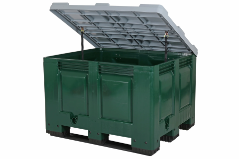 Palletbox met deksel kopen? Direct leverbaar & hygiënisch
