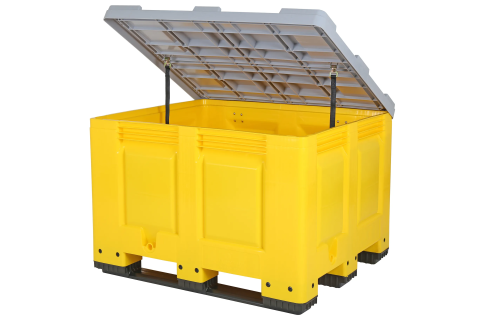 Palletbox met deksel kopen? Direct leverbaar & hygiënisch