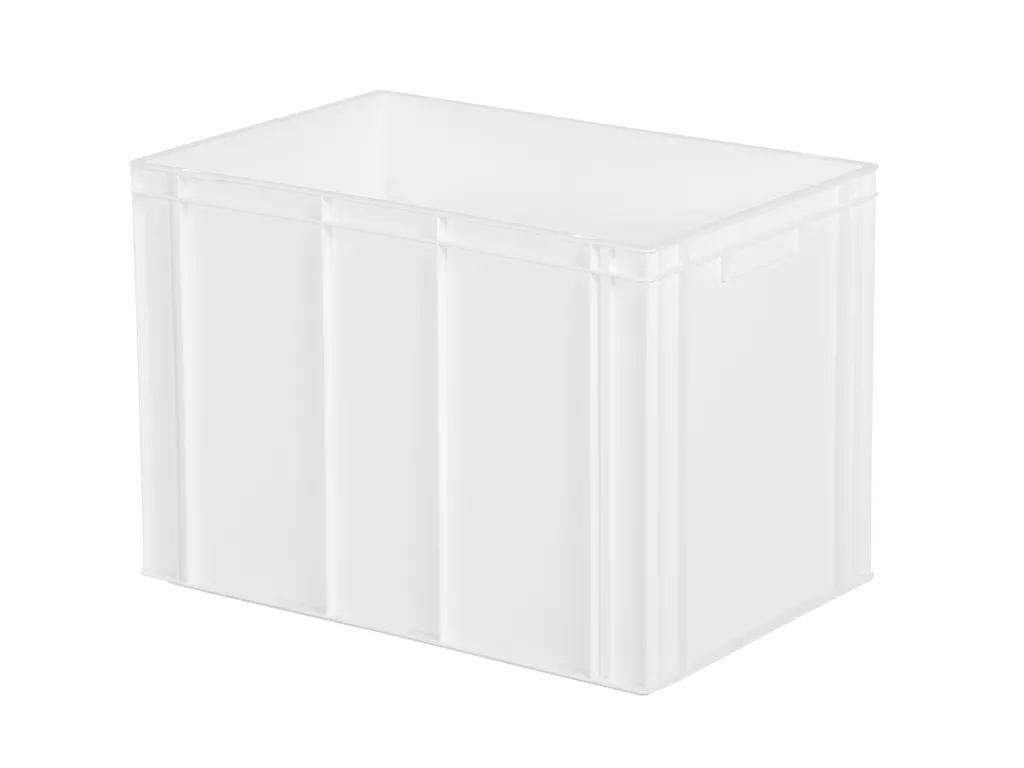 Stacking bin - 600 x 400 x H 175 mm - white (smooth base) - Transoplastshop