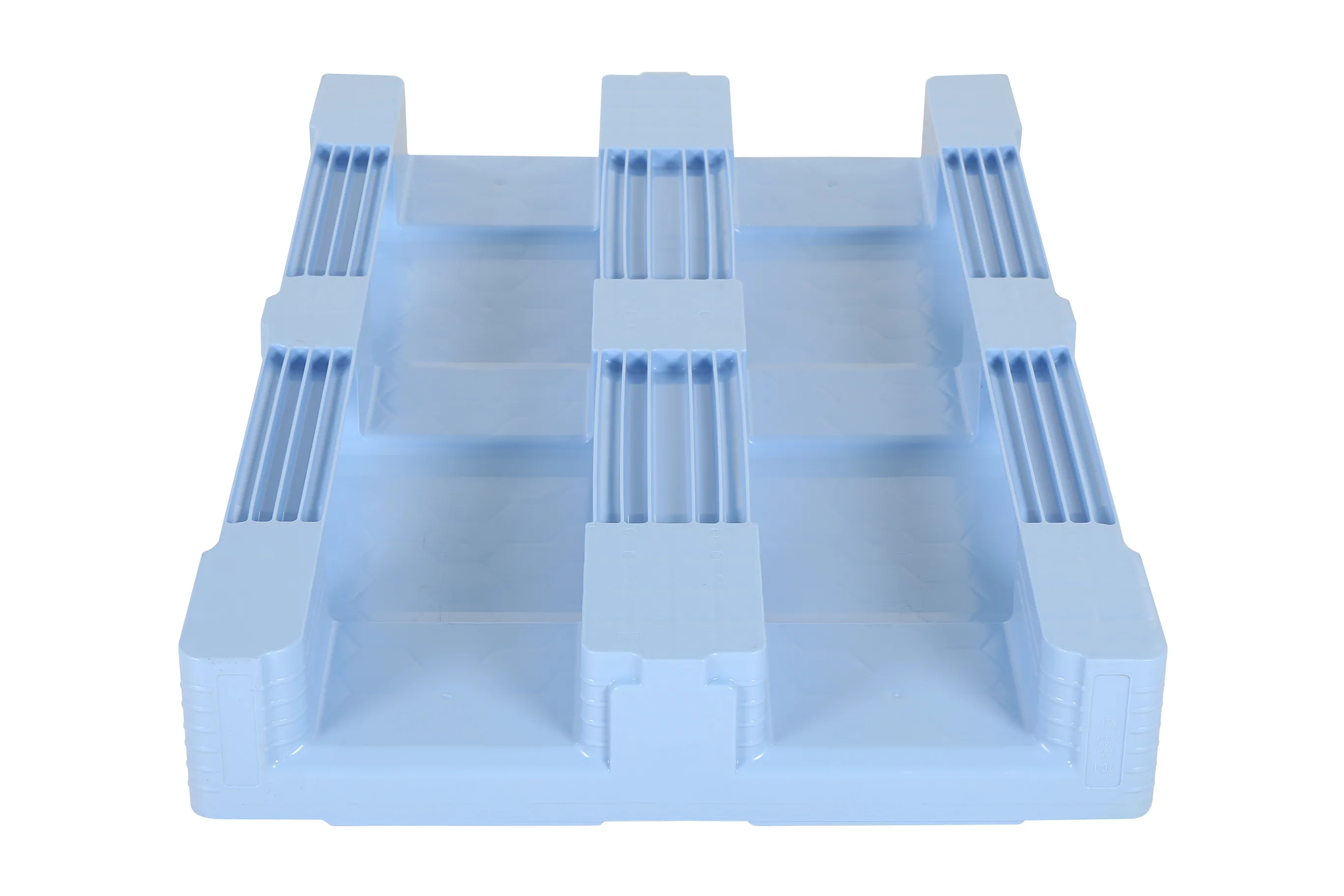 Euro pallet - TC1 - 1200 x 800 mm (with rims) - blue - Transoplastshop