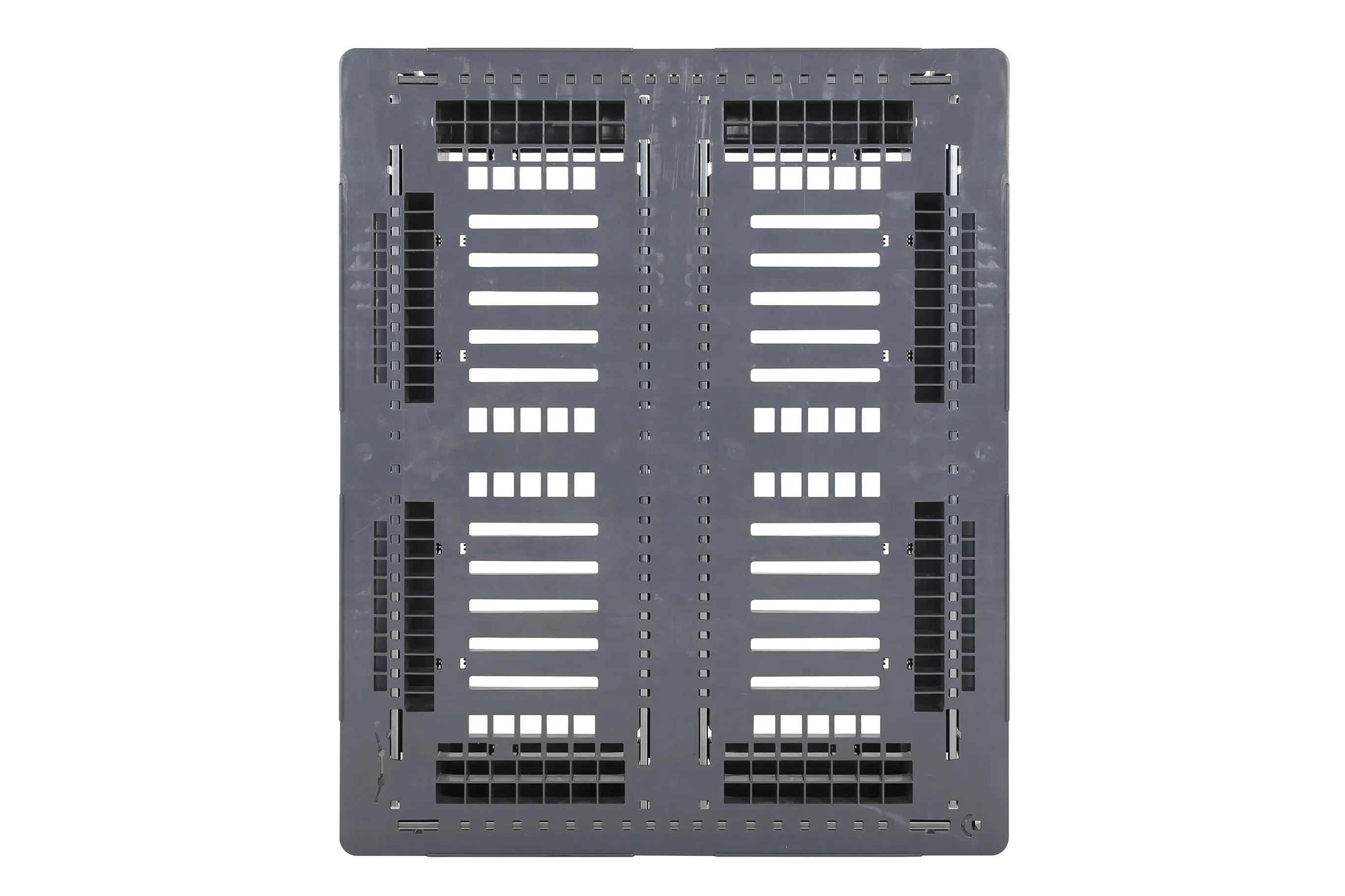 Industrial pallet E3-5 - 1200 x 1000 x H 160 mm - with rims - steel ...