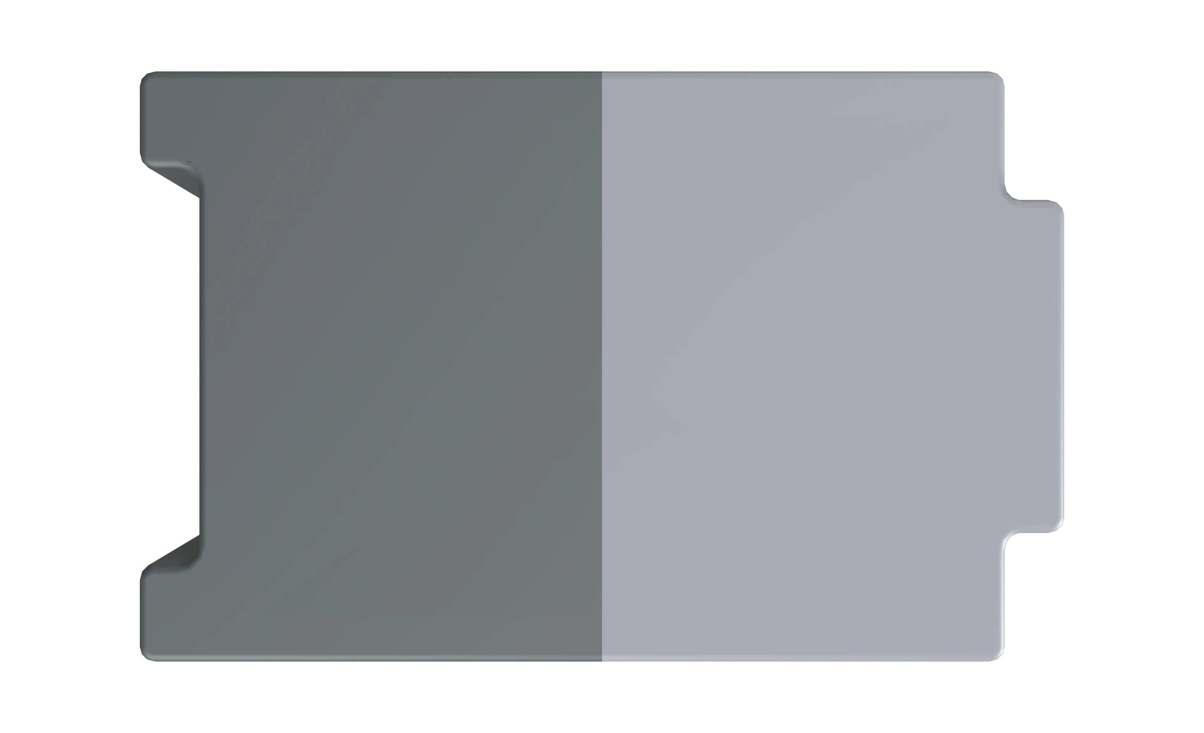 Stacking nestable bin Euronorm - 600 x 400 x H 400 mm - grey - Transoplast