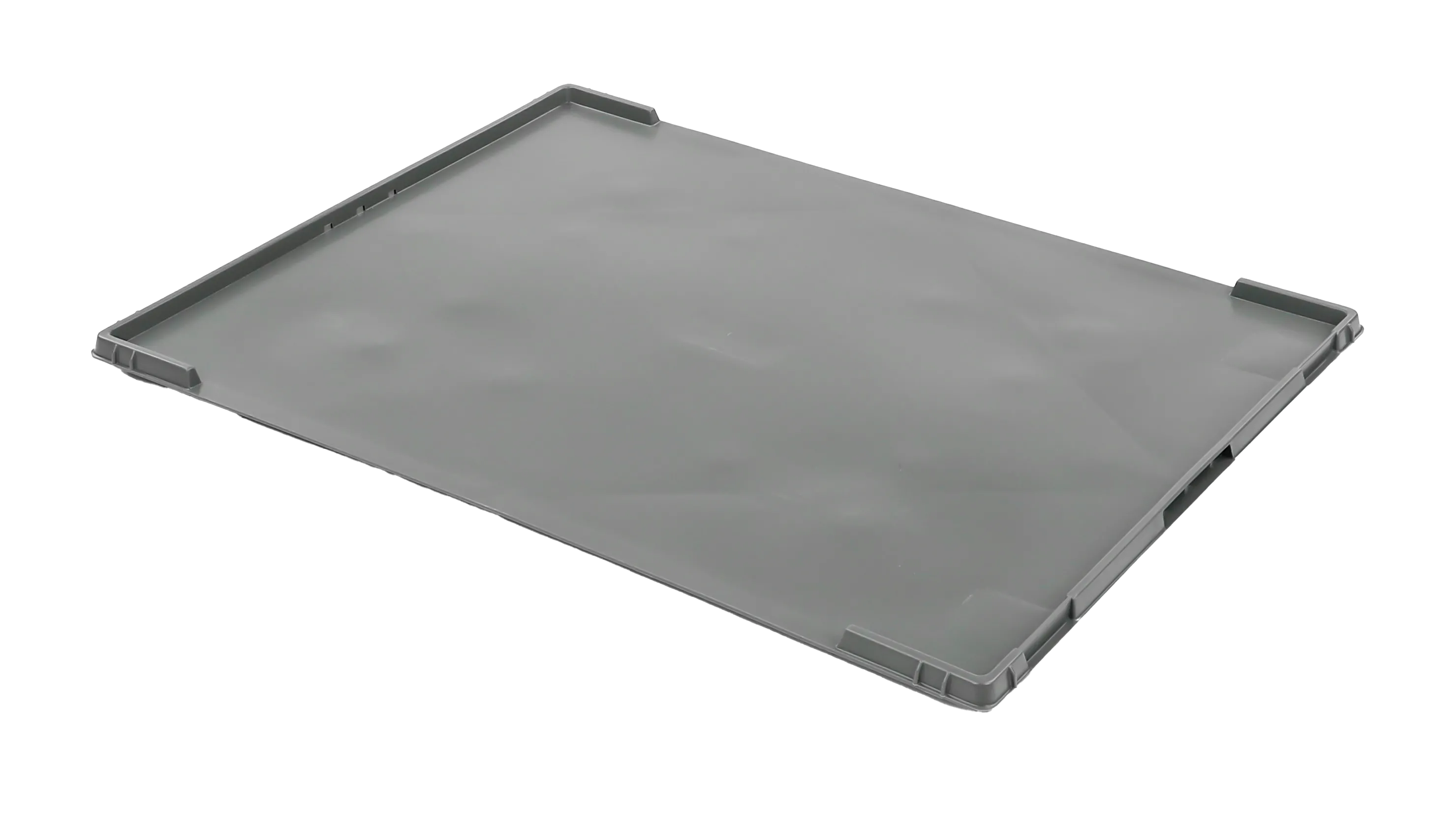 Lid for euro containers - 800 x 600 mm - grey - Transoplast