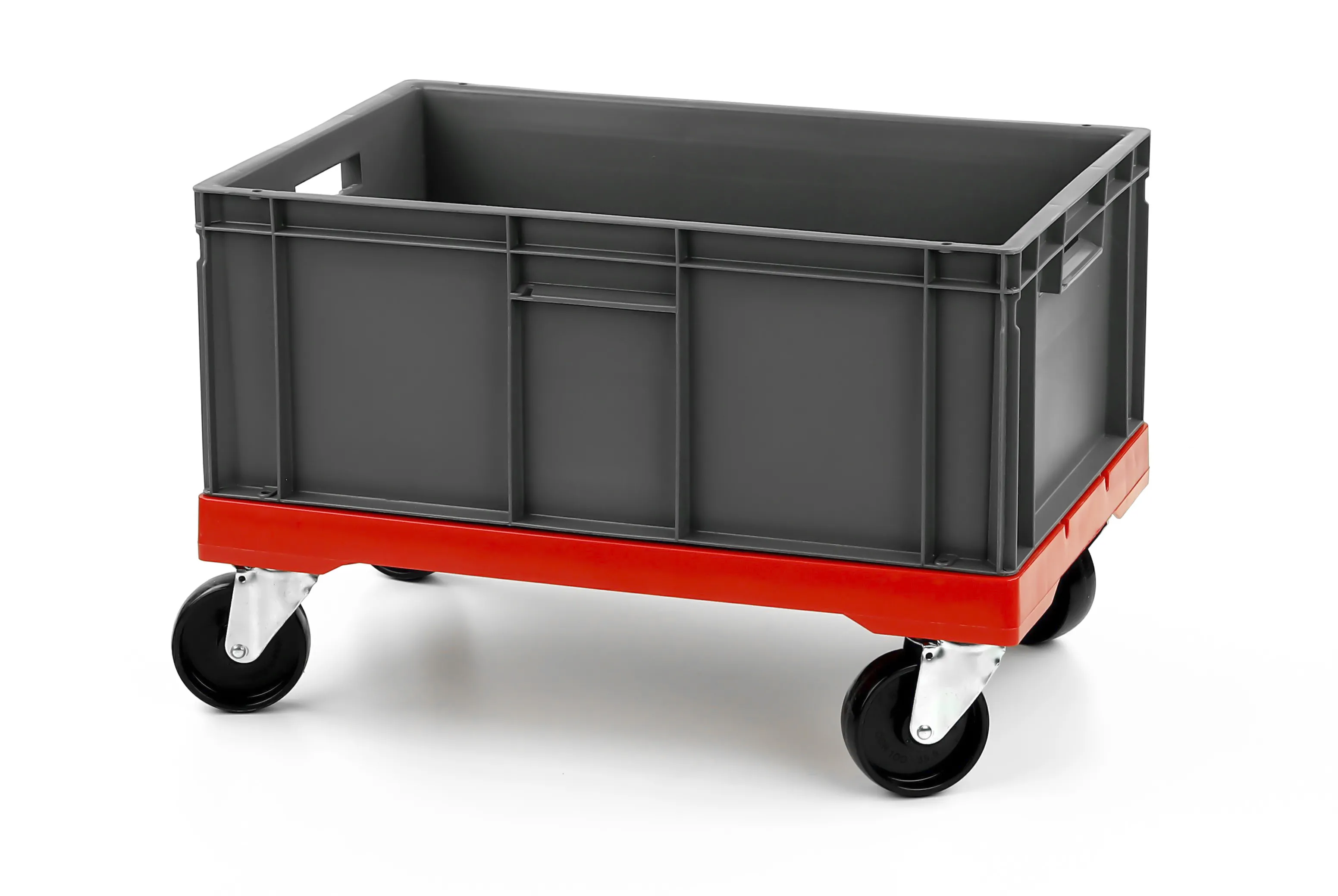 Stapelbak Euronorm - 600 x 400 x H 235 mm - grijs - Transoplast