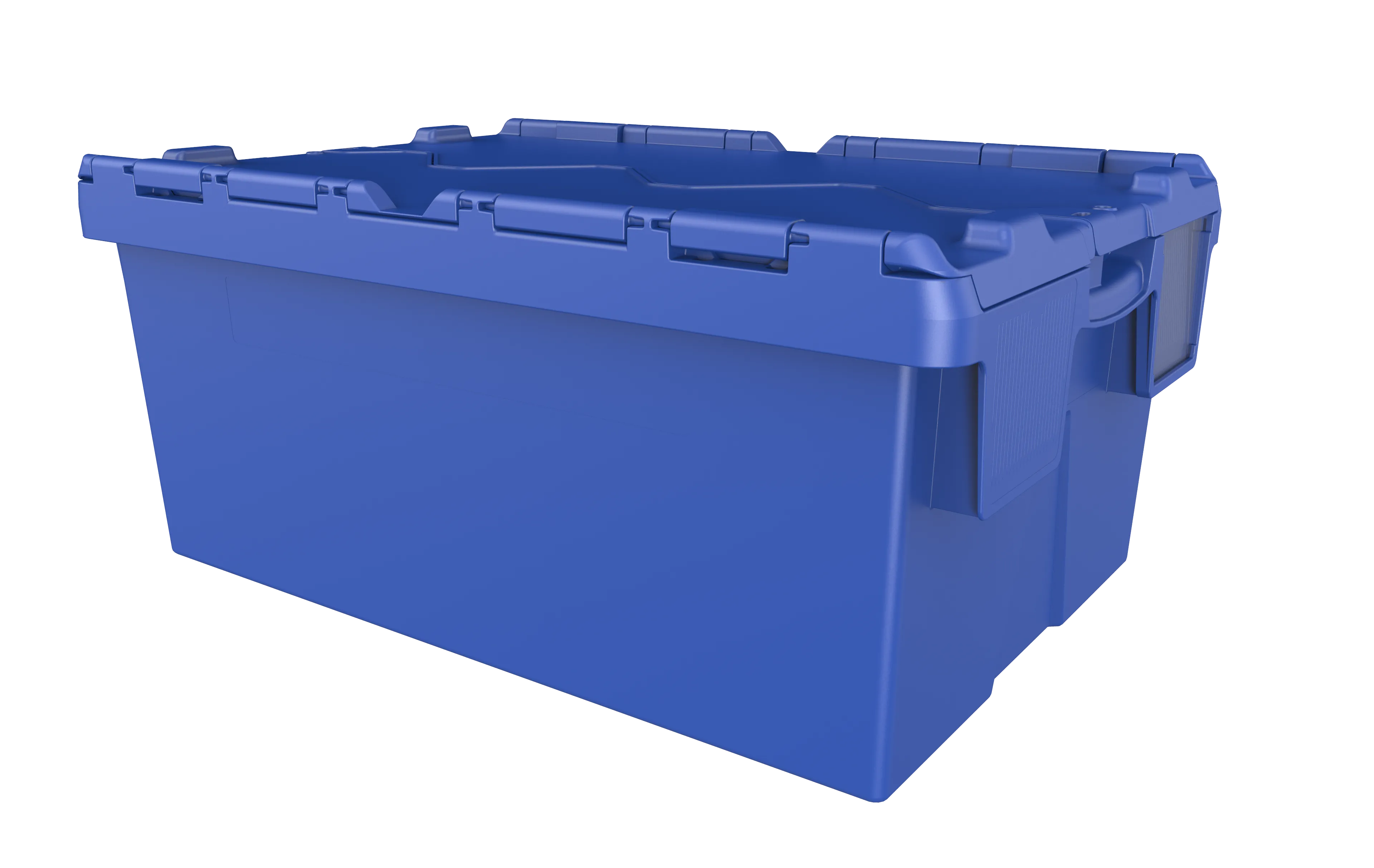 Distribution bin - 600 x 400 x H 264 mm - blue - Transoplast