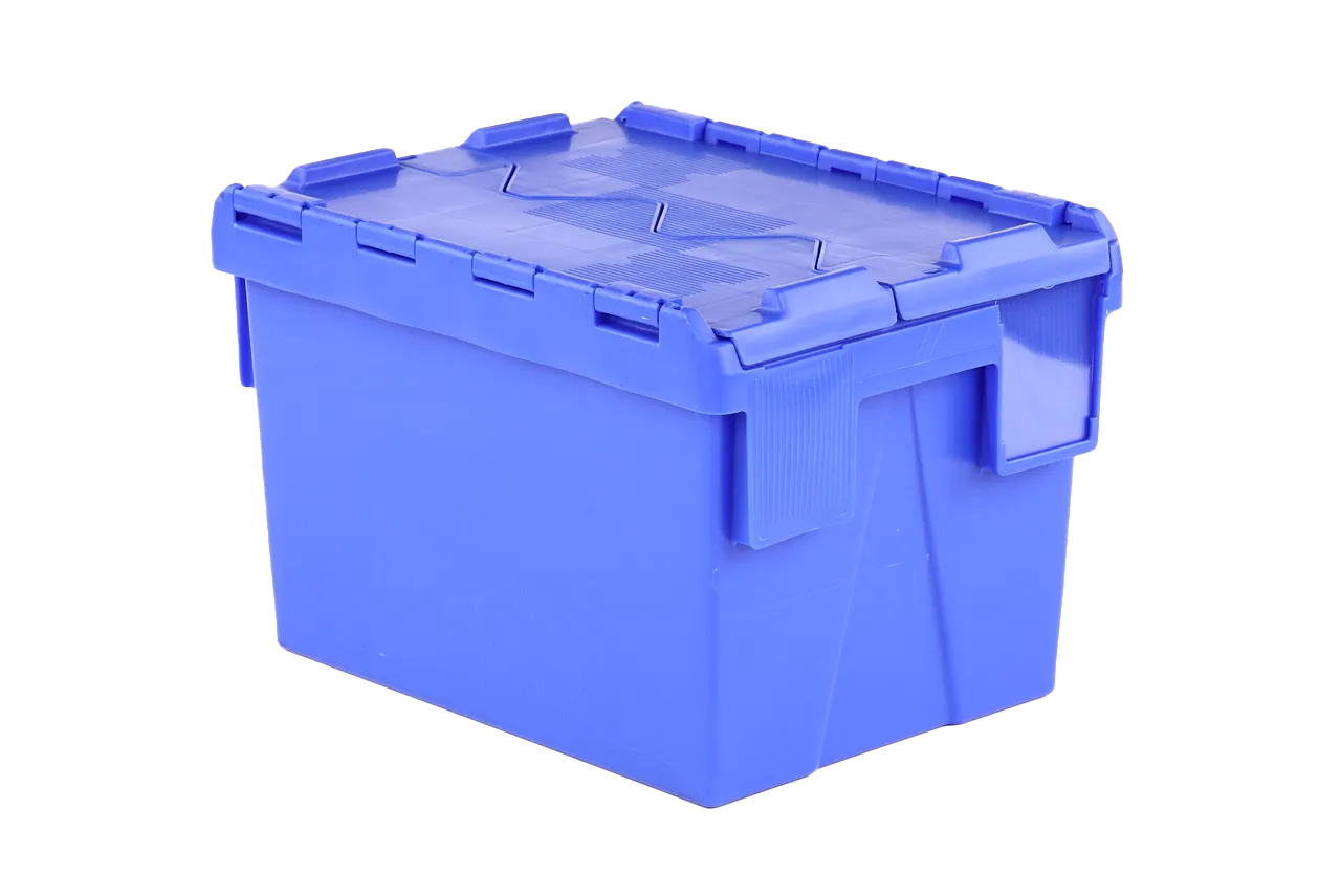 Distribution bin - 400 x 300 x H 264 mm - blue - Transoplast