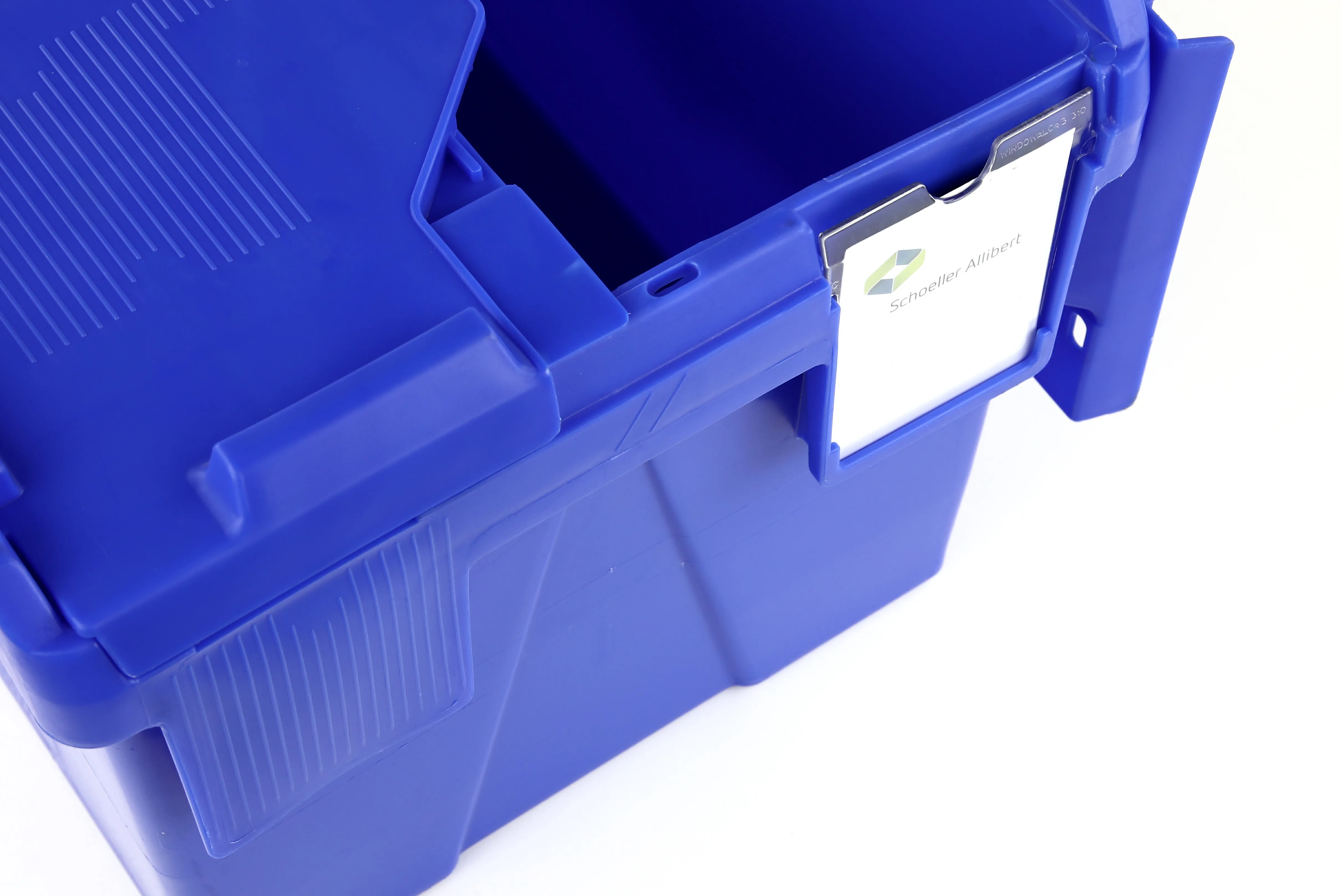 Distribution bin - 400 x 300 x H 264 mm - blue - Transoplast