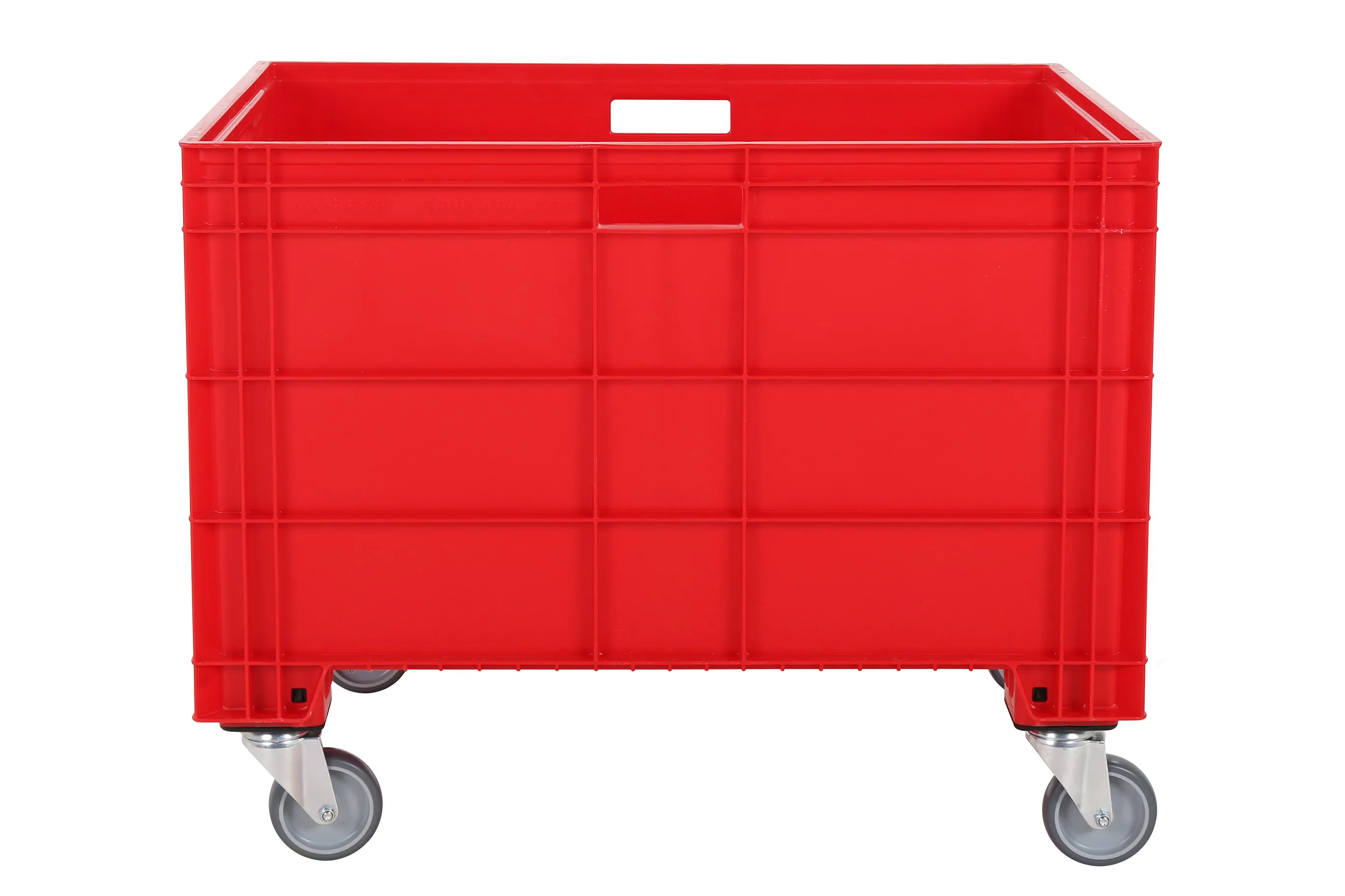 Euronorm stacking bin - 800 x 600 x H 640 mm - red - Transoplastshop