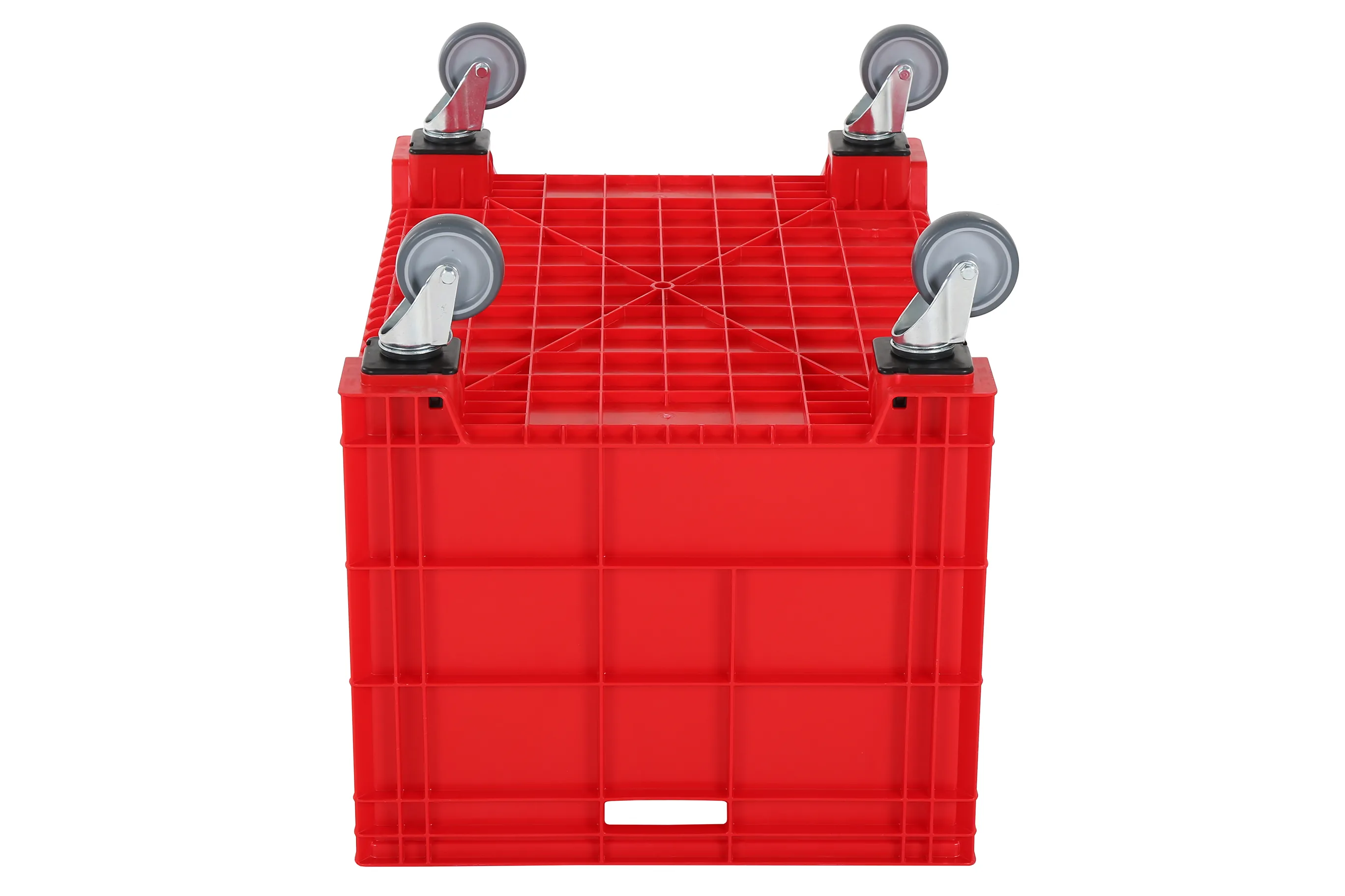 Euronorm stacking bin - 800 x 600 x H 640 mm - red - Transoplast