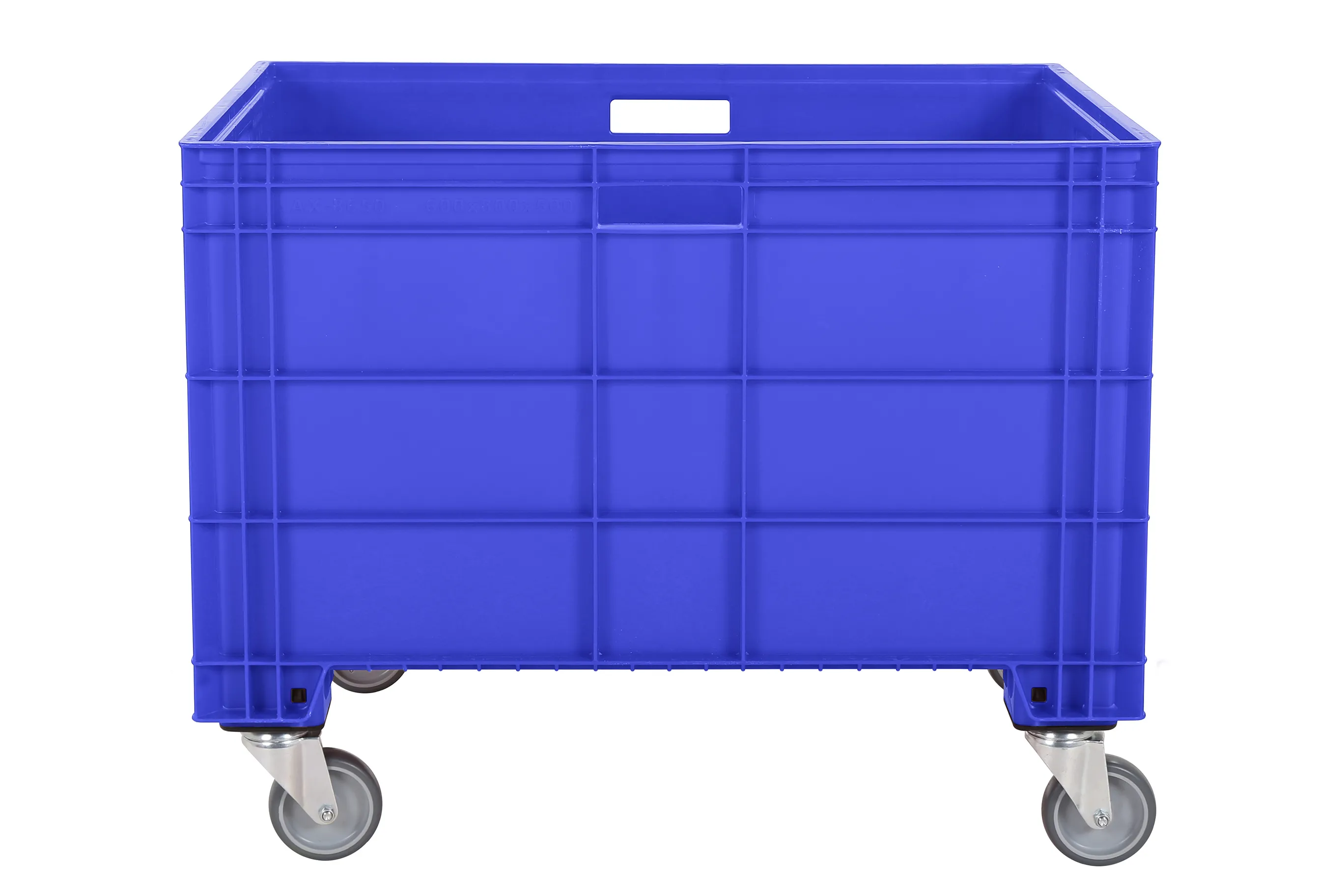 Euronorm stacking bin - 800 x 600 x H 640 mm - blue - Transoplastshop