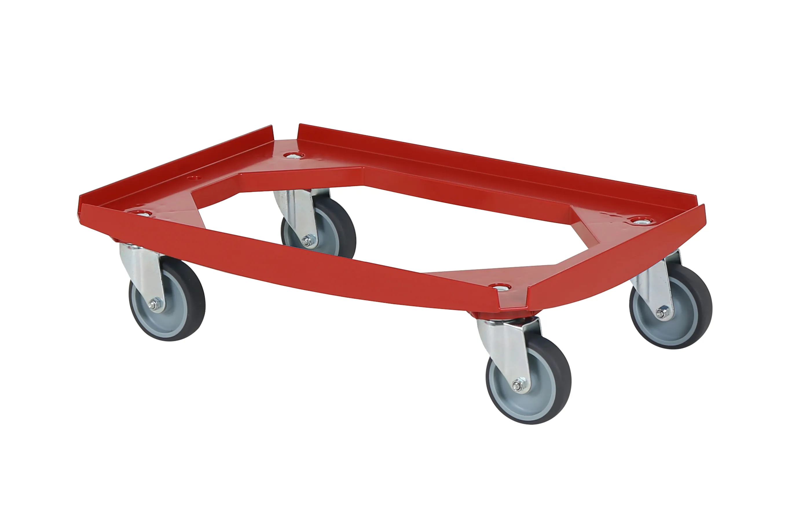 Plastic trolley (610 x 415 x 167 mm) - red - Transoplast