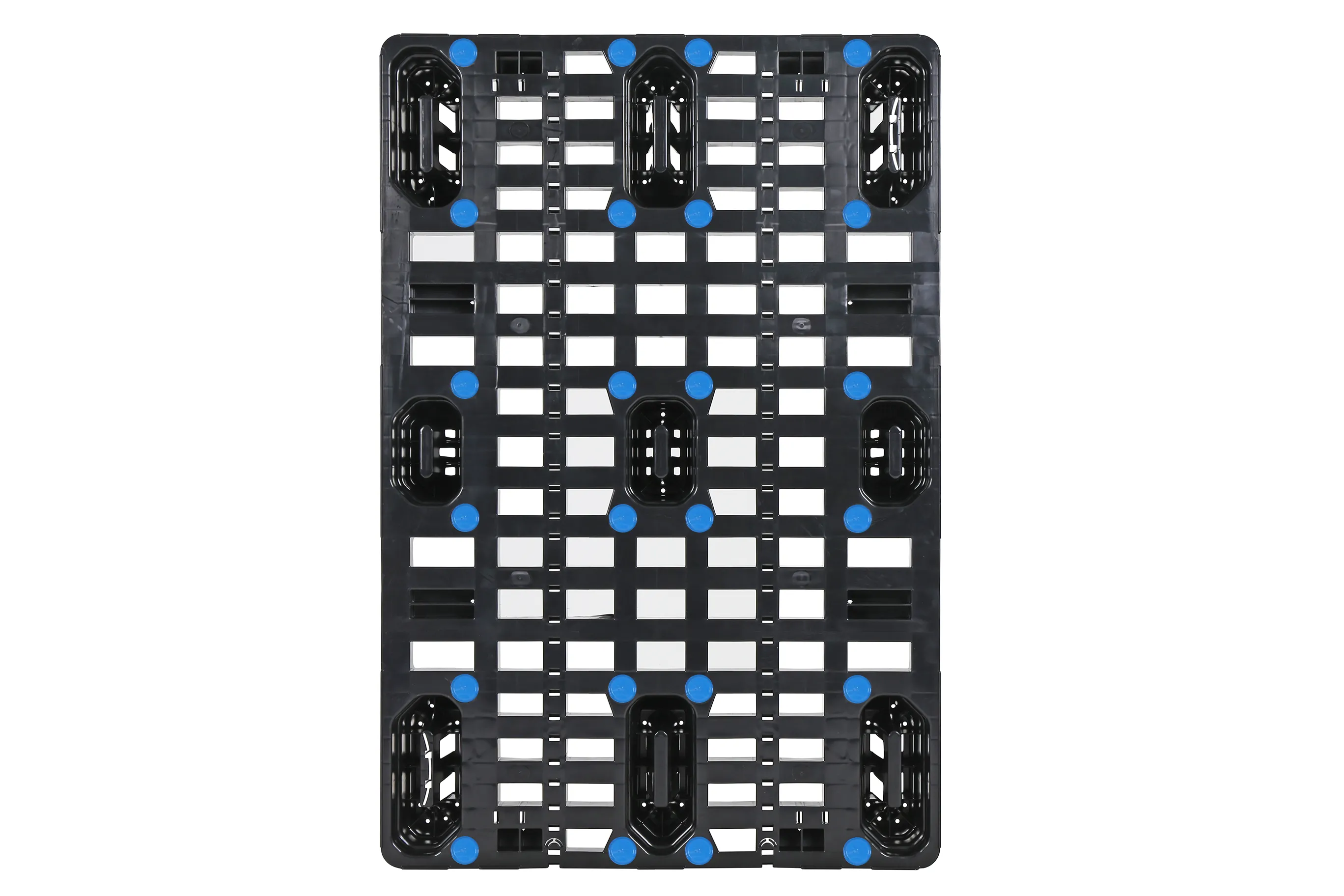 Nestable plastic pallet - 1200 x 800 mm (9 feet) - with anti-slip ...