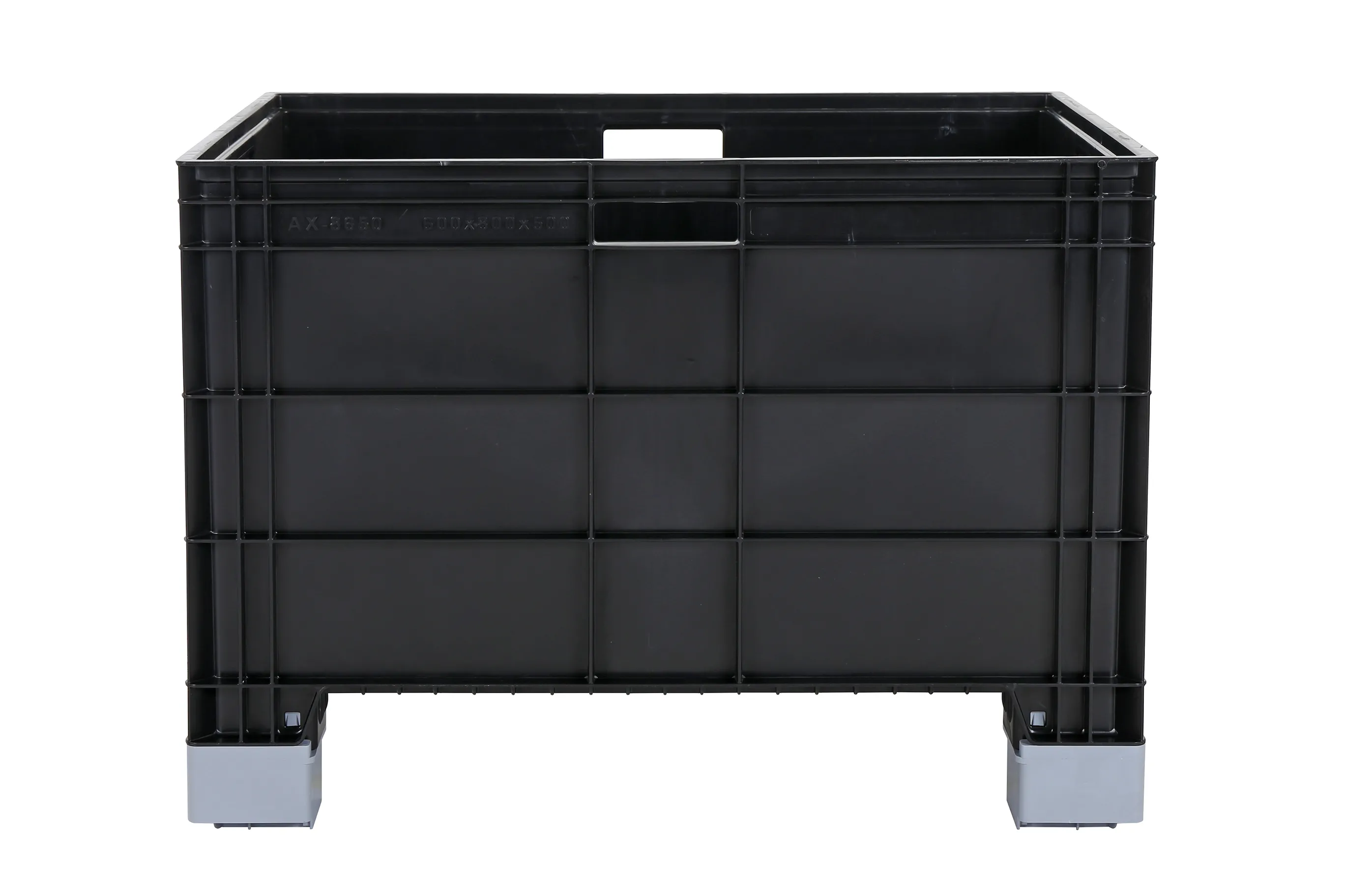 Euronorm stacking bin - 800 x 600 x H 570 mm - black - Transoplastshop