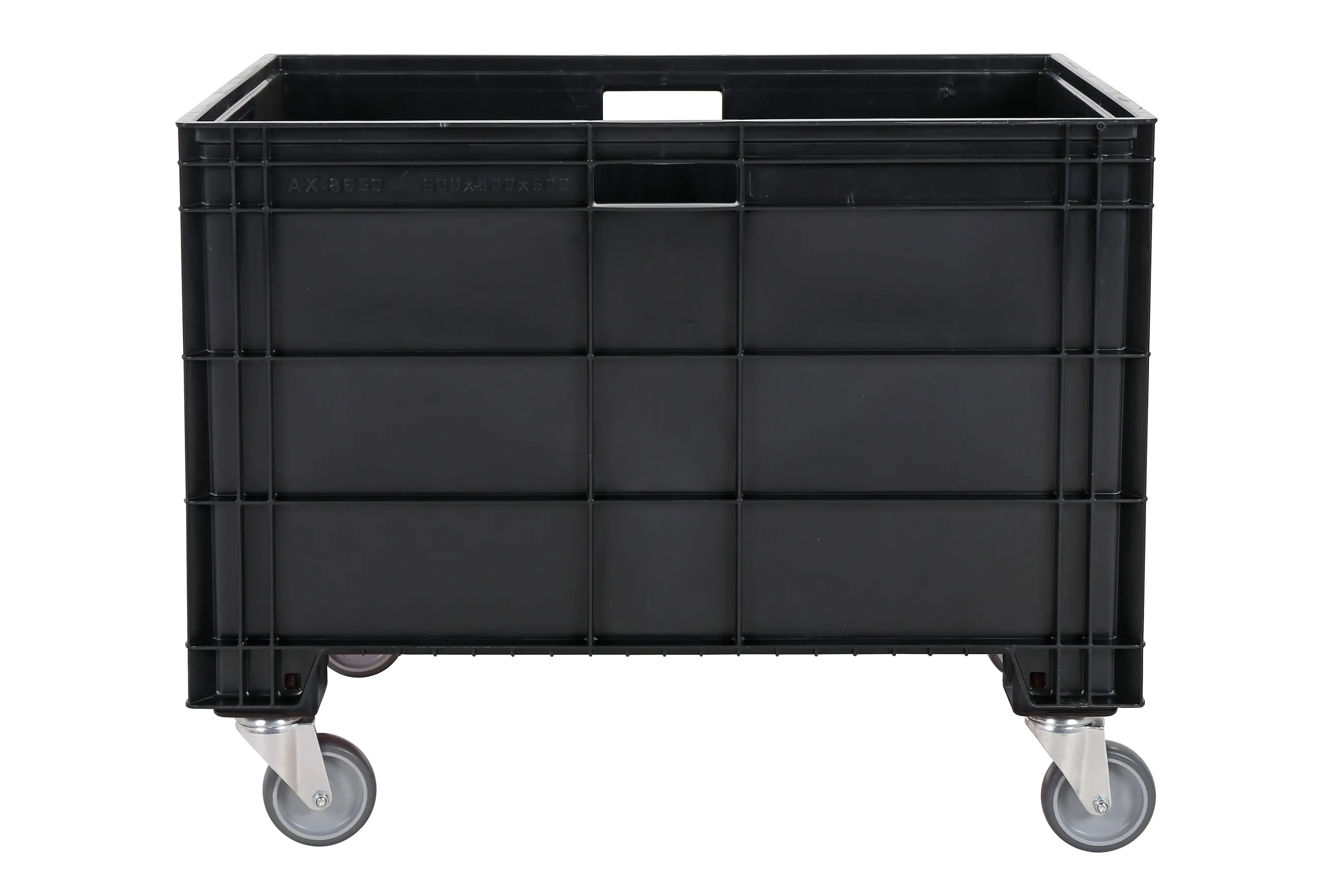 Euronorm stacking bin - 800 x 600 x H 640 mm - black - Transoplastshop