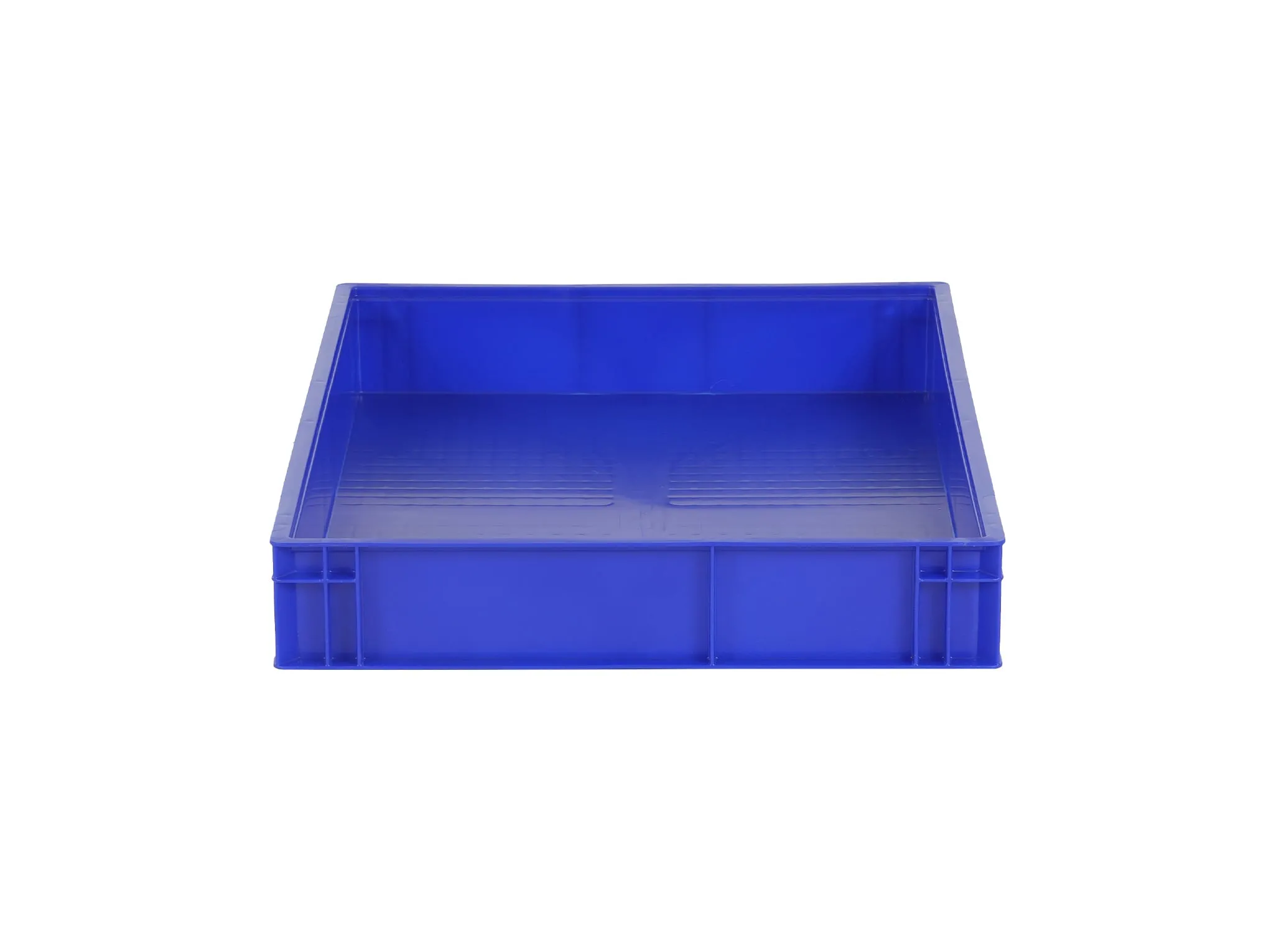 Stacking bin 800x600xH119mm closed - blue - Transoplastshop