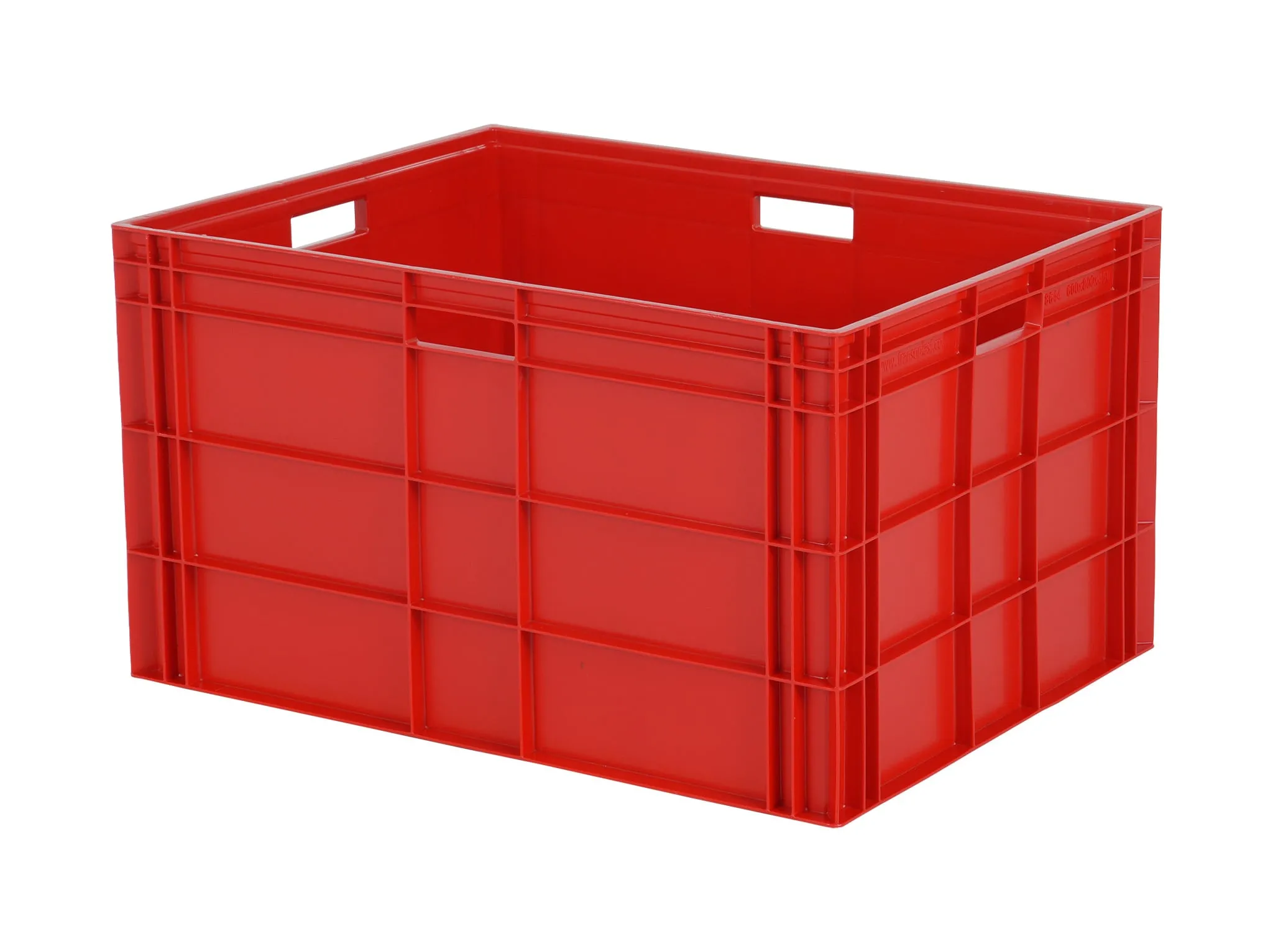 Euronorm stacking bin - 800 x 600 x H 450 mm - red - Transoplastshop