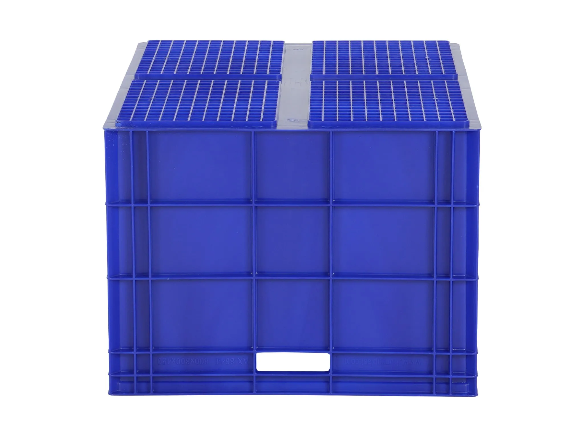 Euronorm stacking bin - 800 x 600 x H 450 mm - blue - Transoplastshop