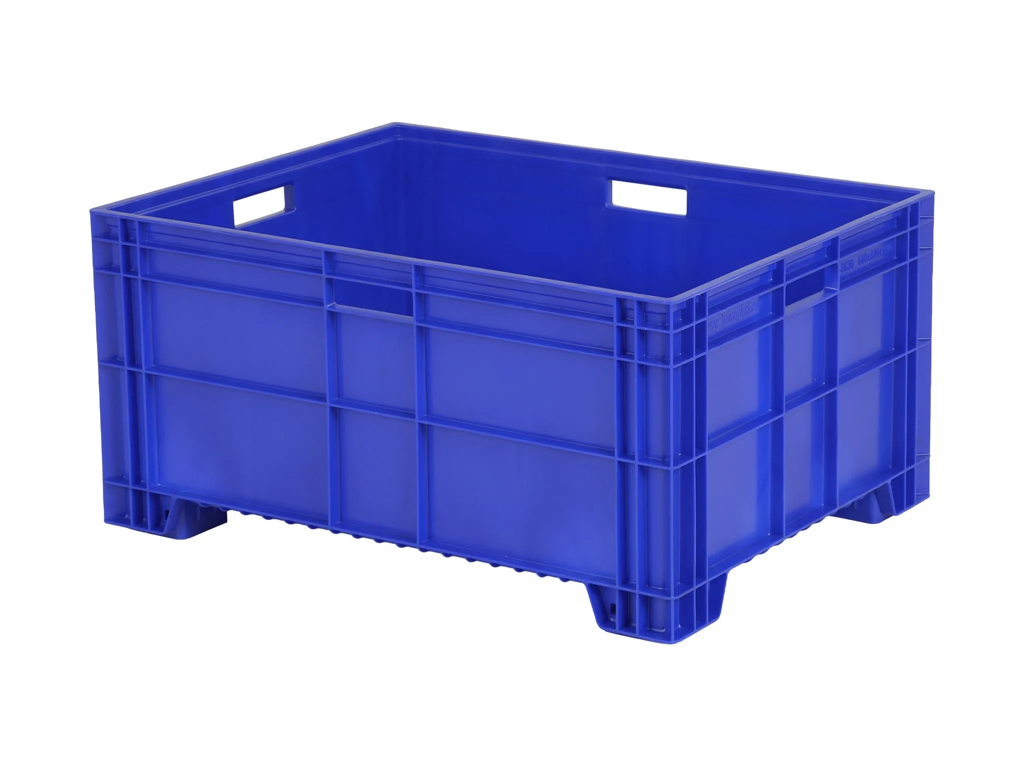 Euronorm stacking bin - 800 x 600 x H 390 mm - blue - Transoplast