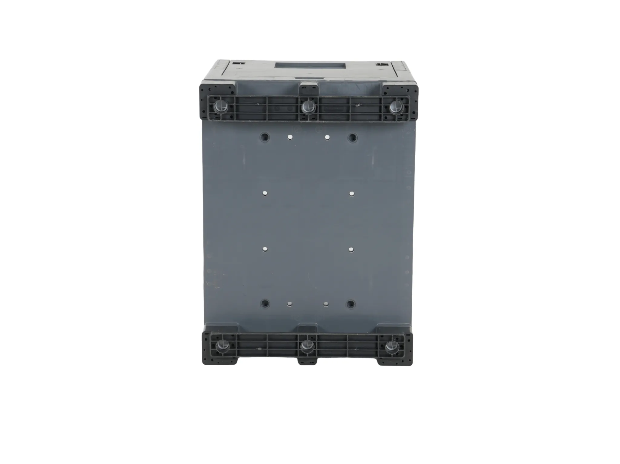 Faltbare Palettenbox Typ MAGNUM - 800 x 600 mm - auf 2 Palettenkufen ...